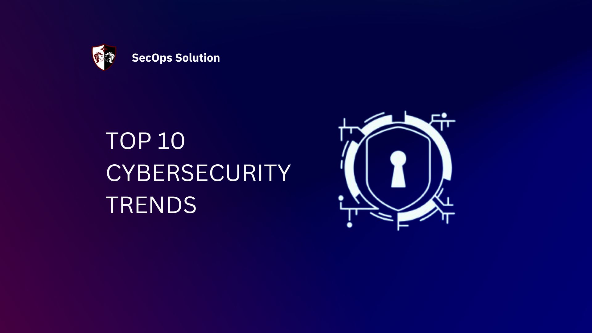 Securing Tomorrow Top 10 Cybersecurity Trends In 2024 Secops® Solution